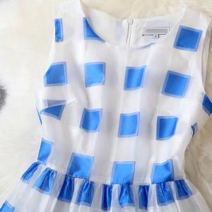 Square Grid Dress on Luulla